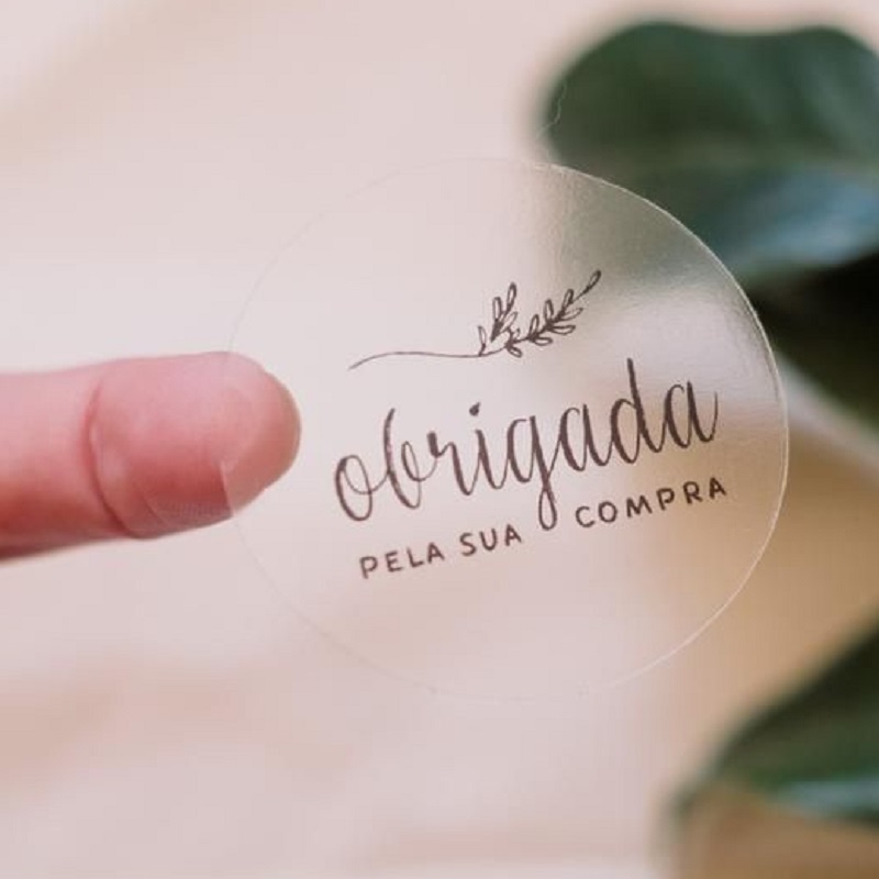 PVC Clear Transparent Sticker Printing Waterproof