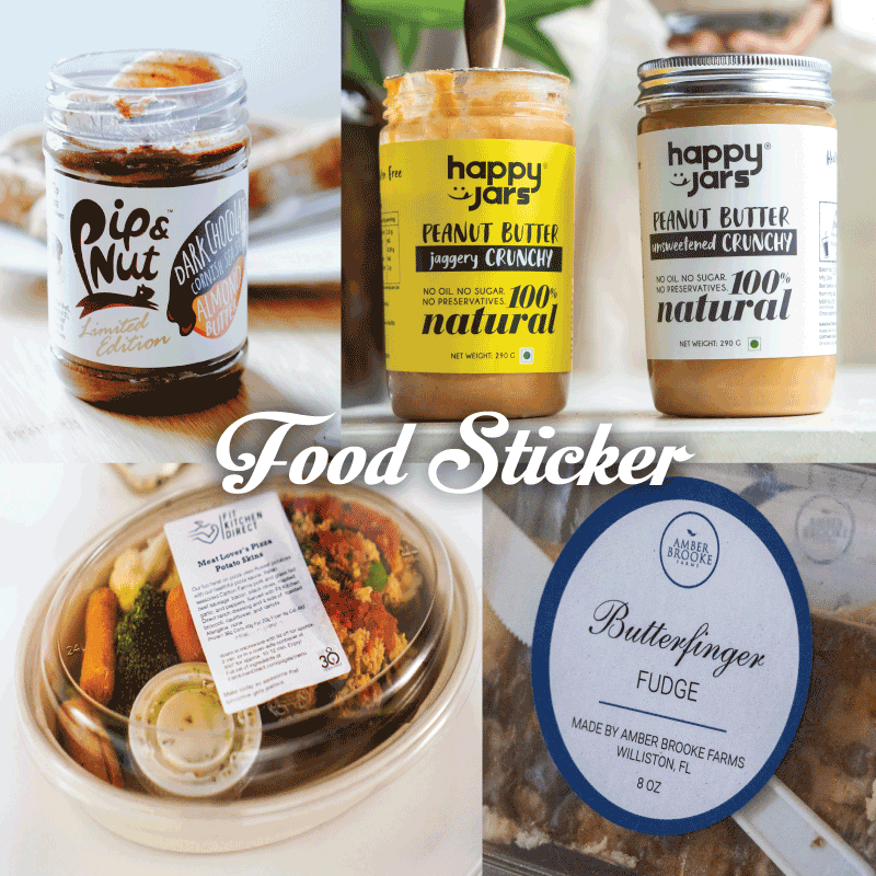 Food Sticker Printing - Printing Press Services